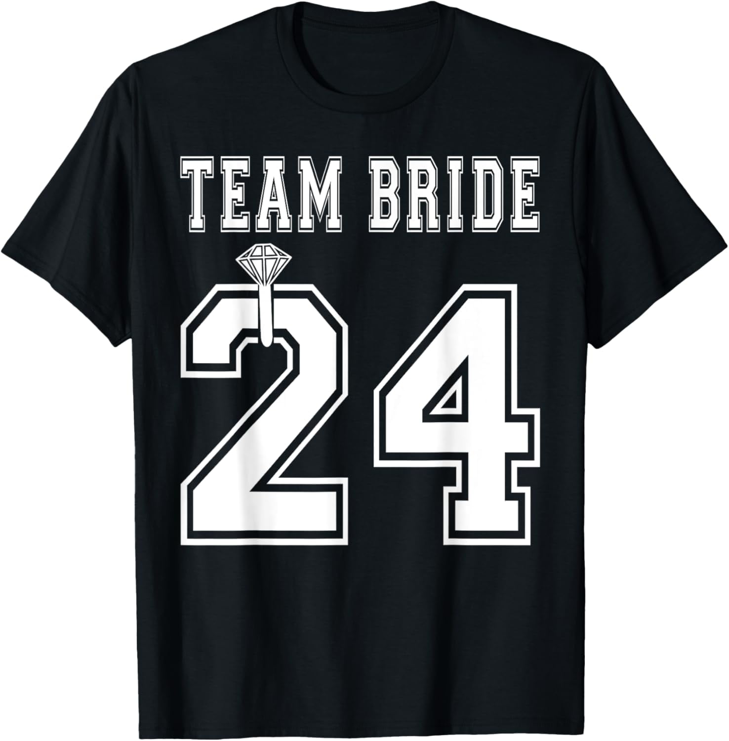 Team Bride 2024 Bridal Party Bachelorette Team Group Shower T-Shirt ...