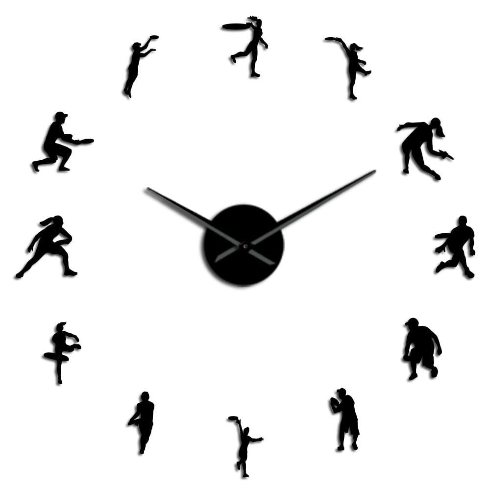 Team-Building Activities Frameless Wall Clock Stickers, DIY Modern ...
