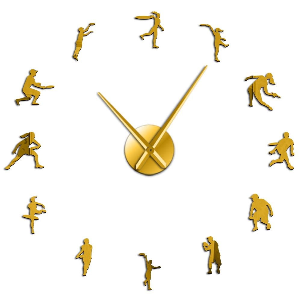 Team-Building Activities Frameless Wall Clock Stickers, DIY Modern ...