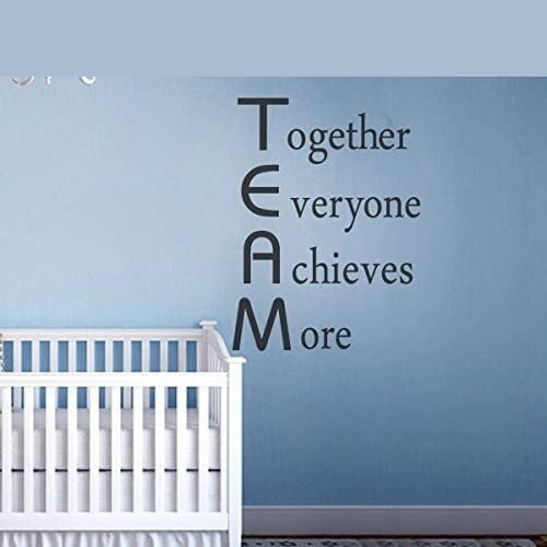 Team Building Wall Decal Inspirational Wall Quote Vinyl Wall Sticker ...