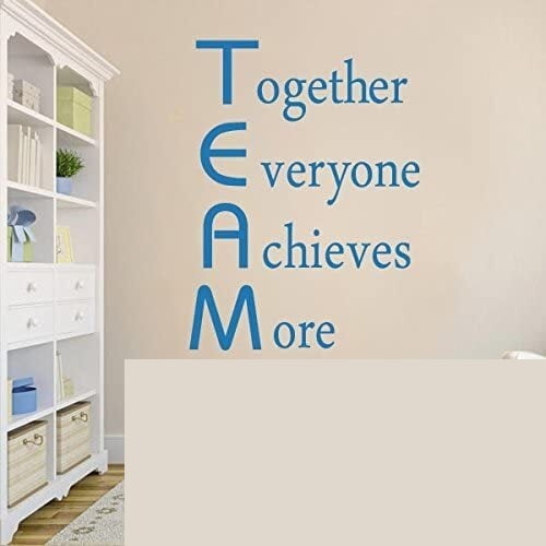 Team Building Wall Decal Inspirational Wall Quote Vinyl Wall Sticker ...