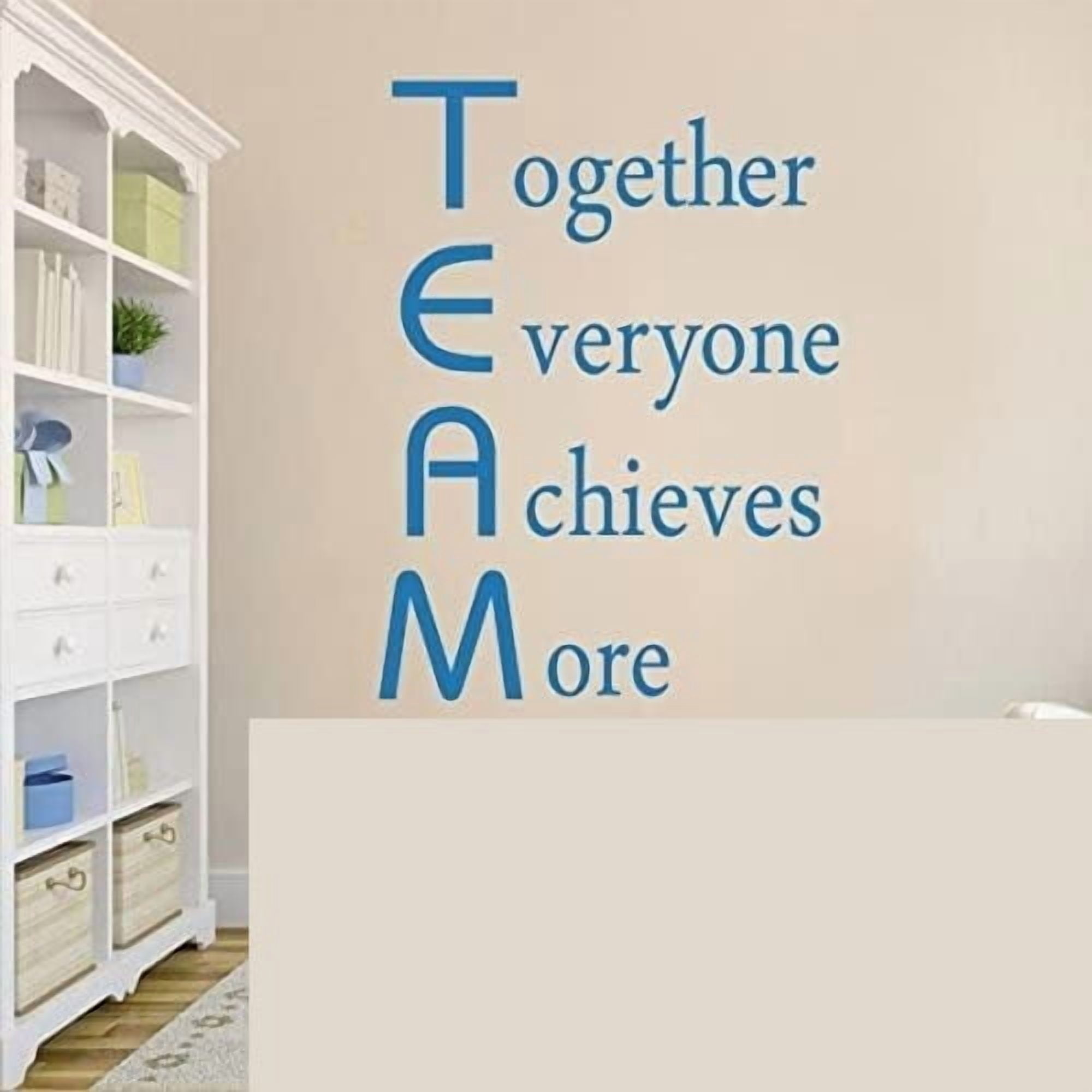 Team Building Wall Decal Inspirational Wall Quote Vinyl Wall Sticker ...