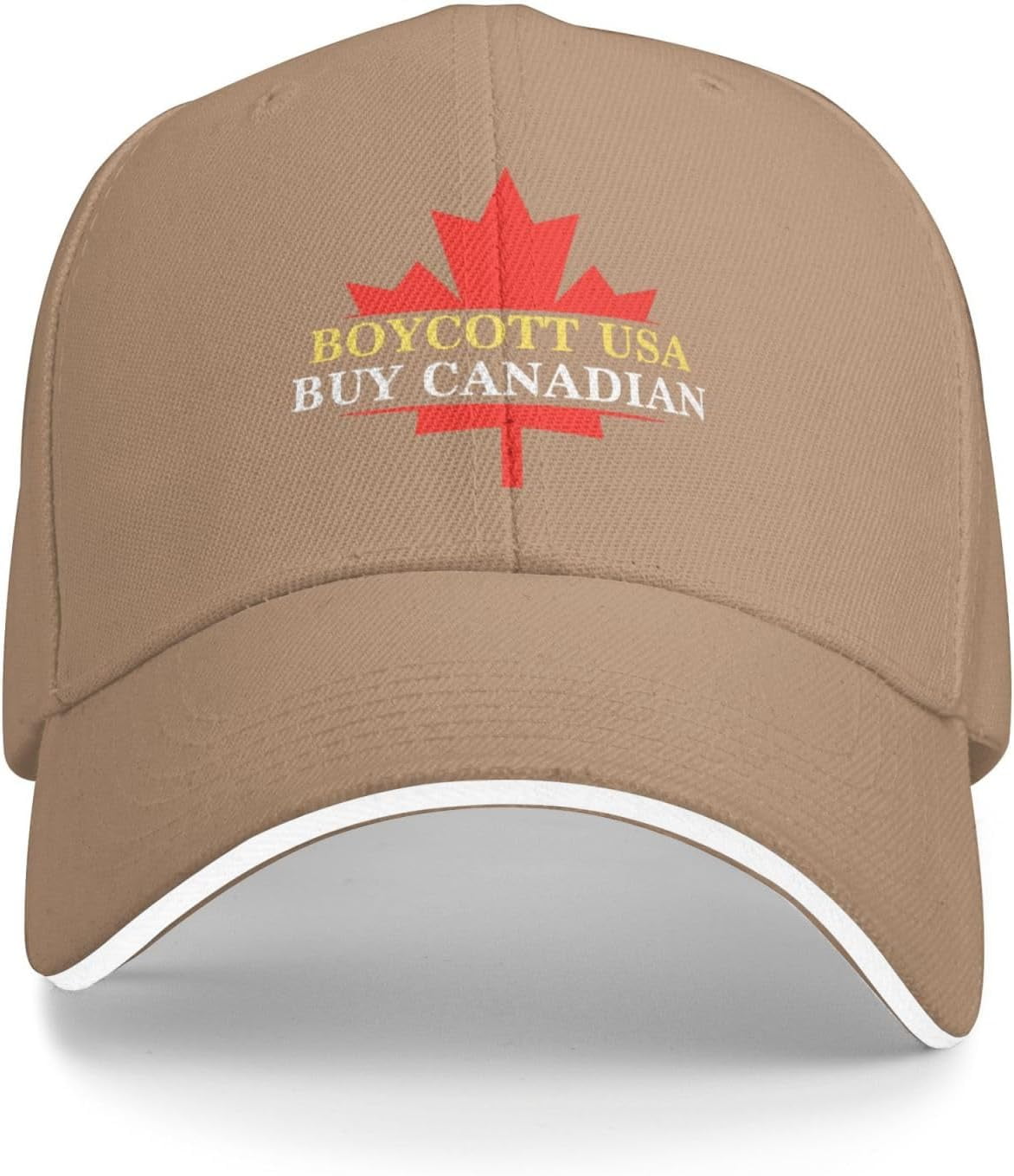 Team Canada First Cap Boycott USA Slogan Hat Support Local Message ...