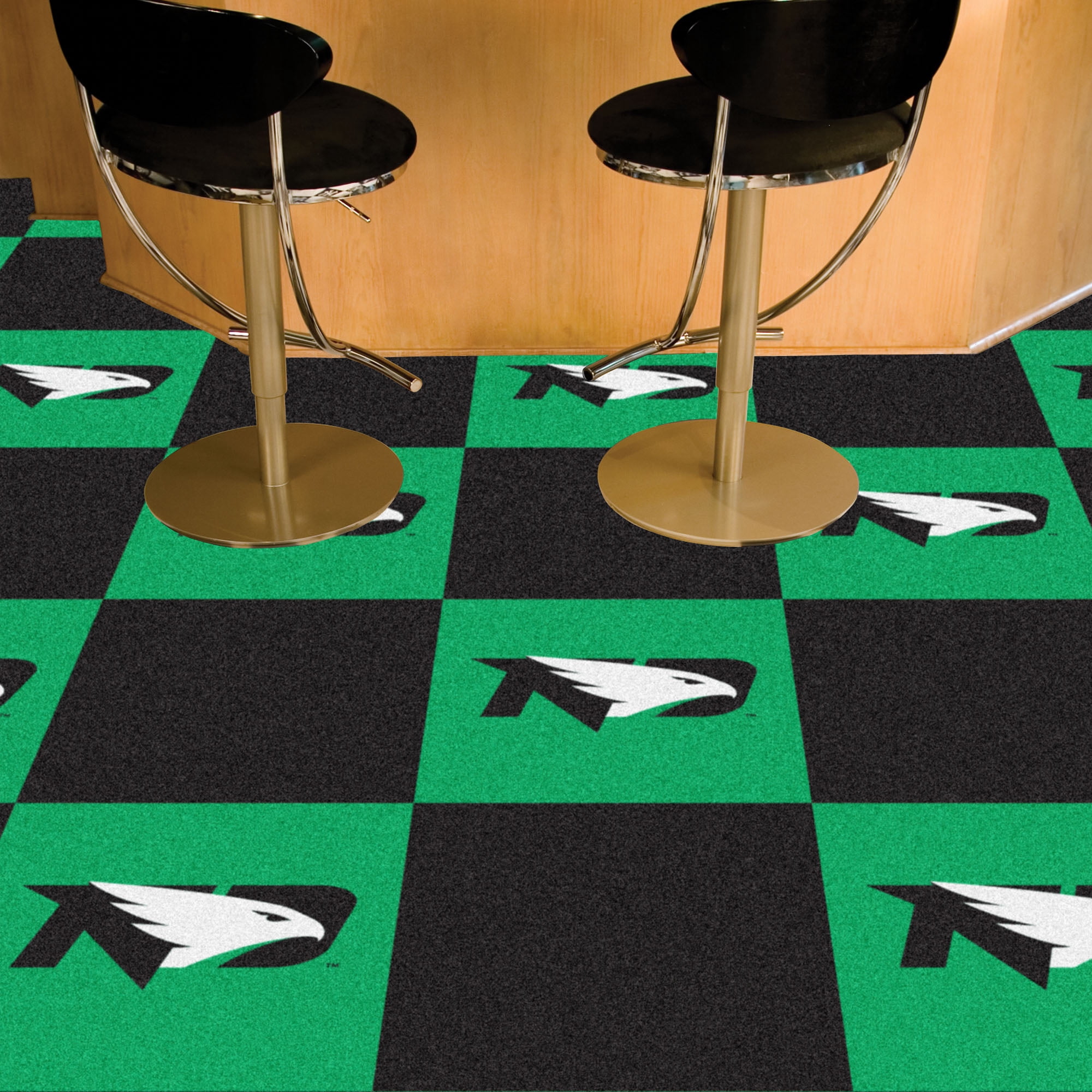 Team Carpet Tiles - Fighting Hawks University of North Dakota 18"x18 ...