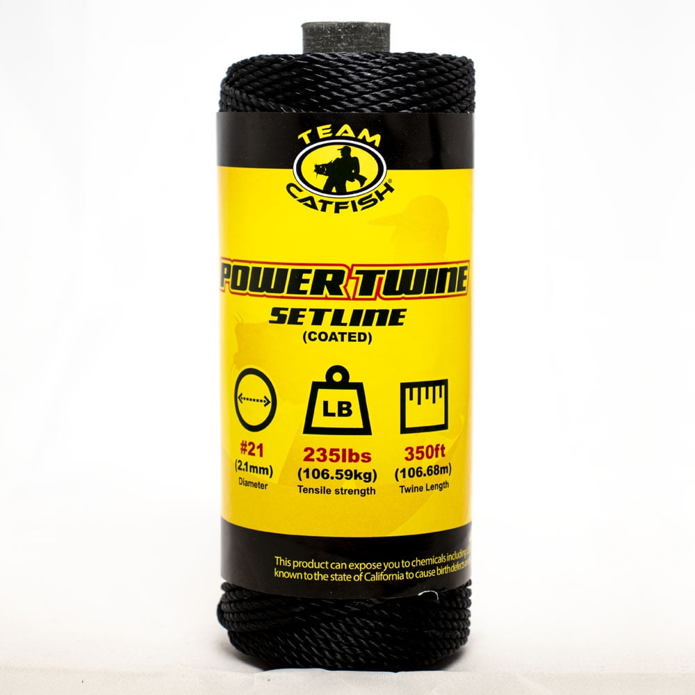Team Catfish Power Twine 350ft 235lb Test White Fishing Line for ...