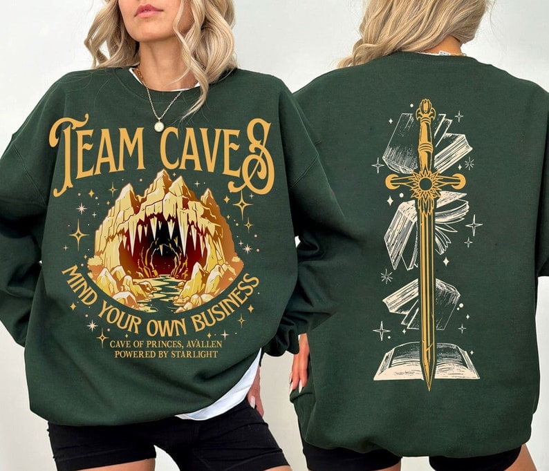 Team Caves Crescent City Fan Sweatshirt , House Of Flame And Shadow ...