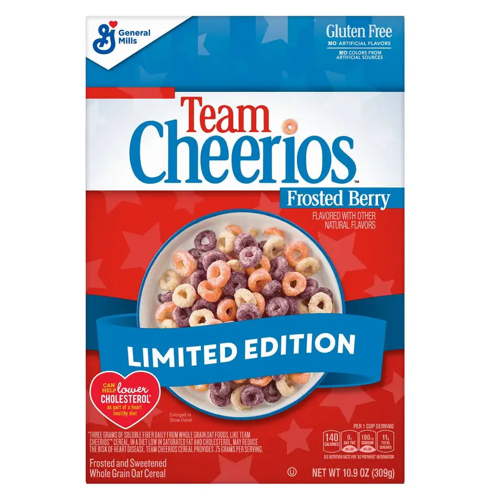 Team Cheerios Frosted Berry Cereal, 10.9 oz - Walmart.com