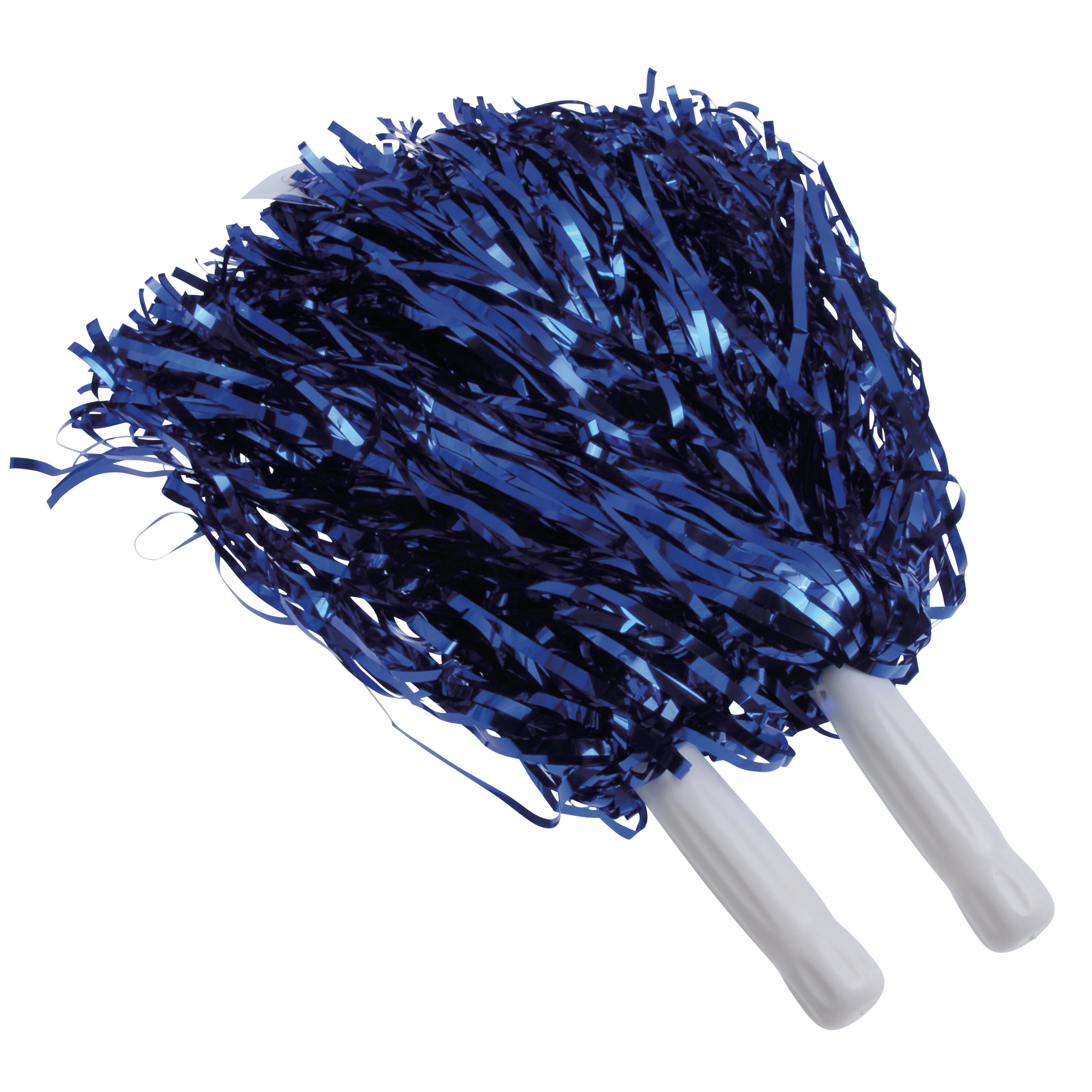 Team Color Shiny Metallic Foil Streaming 15in Football Plastic Pom Poms ...