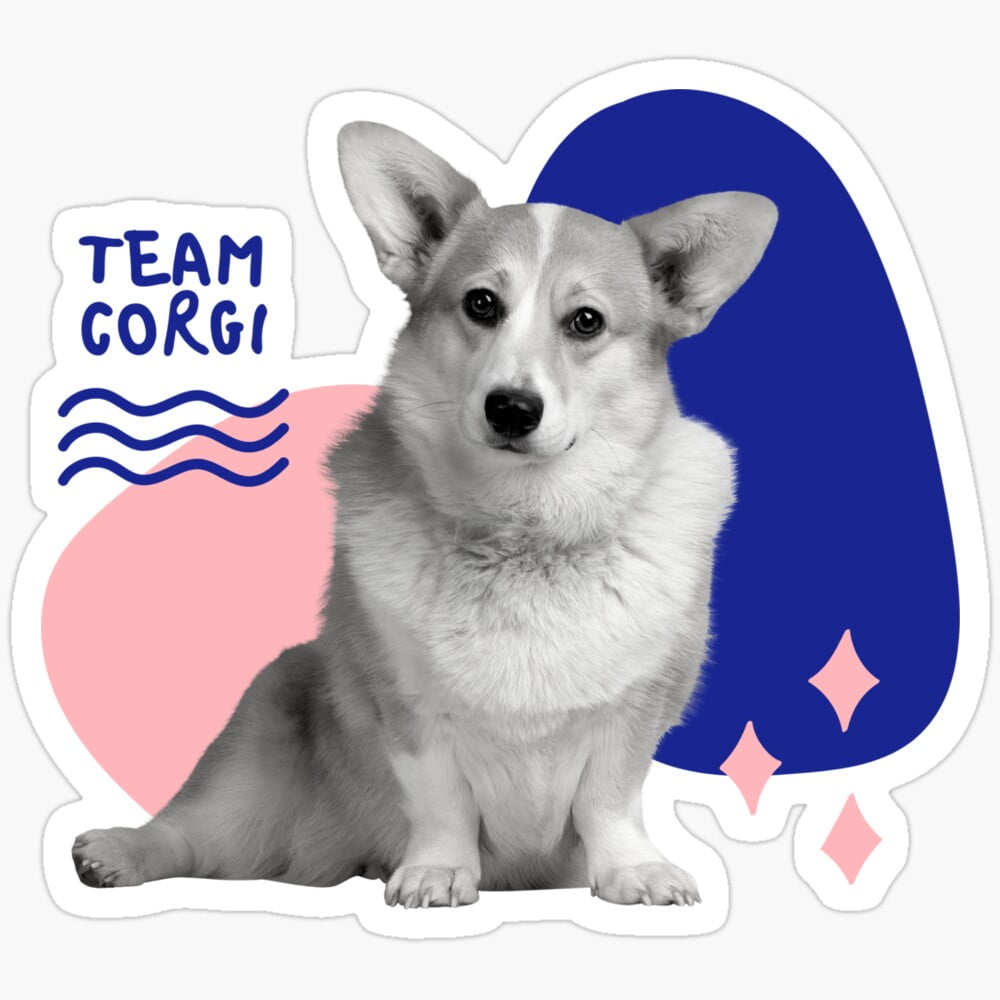 Team Corgi Sticker Phone Decal Water Bottle Stickers Car Decals, Laptop Sticker - Walmart.com