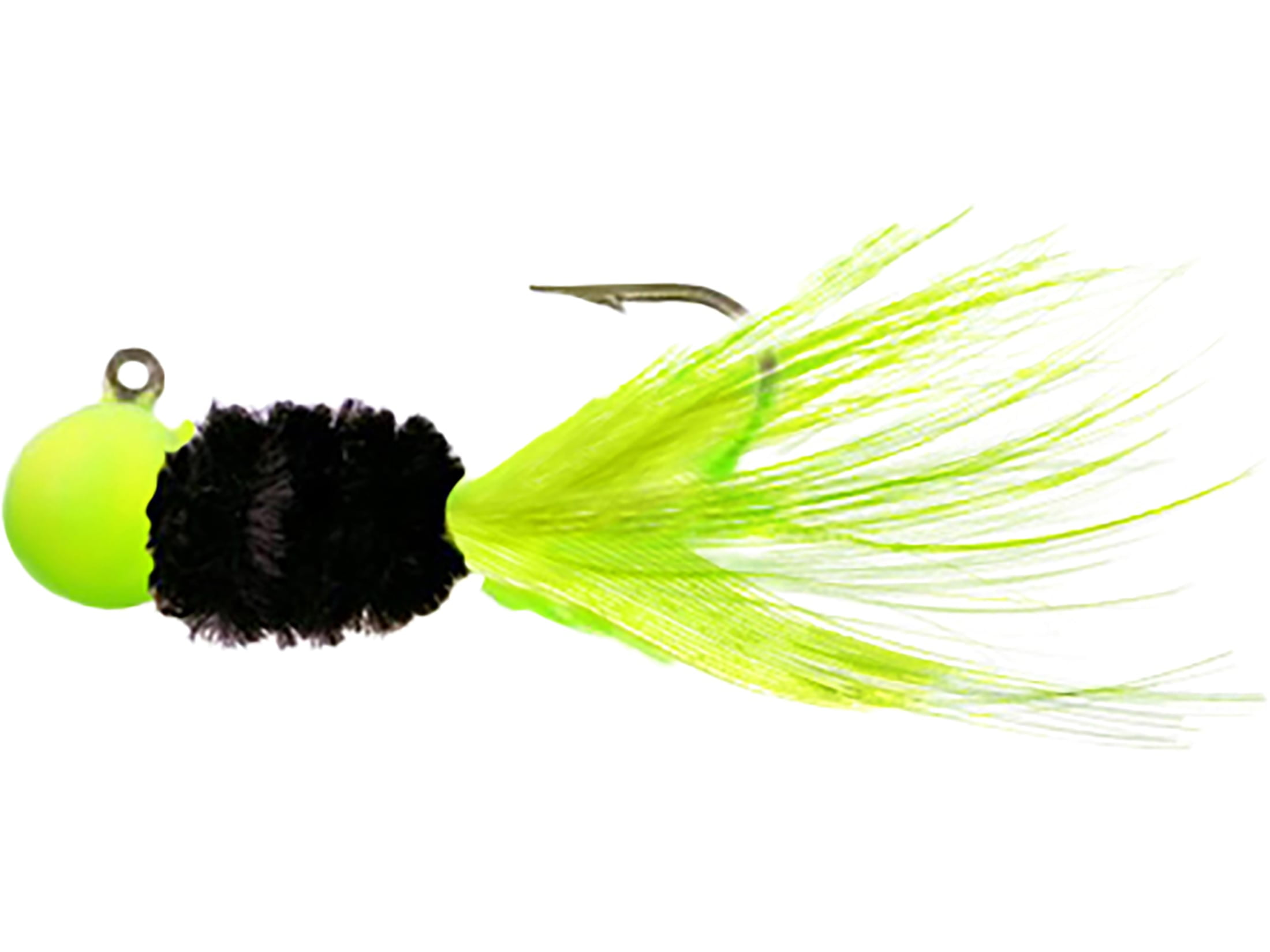 Team Crappie Slab Caller Jig Chartruese/Black/Chartruese 1/16 oz ...