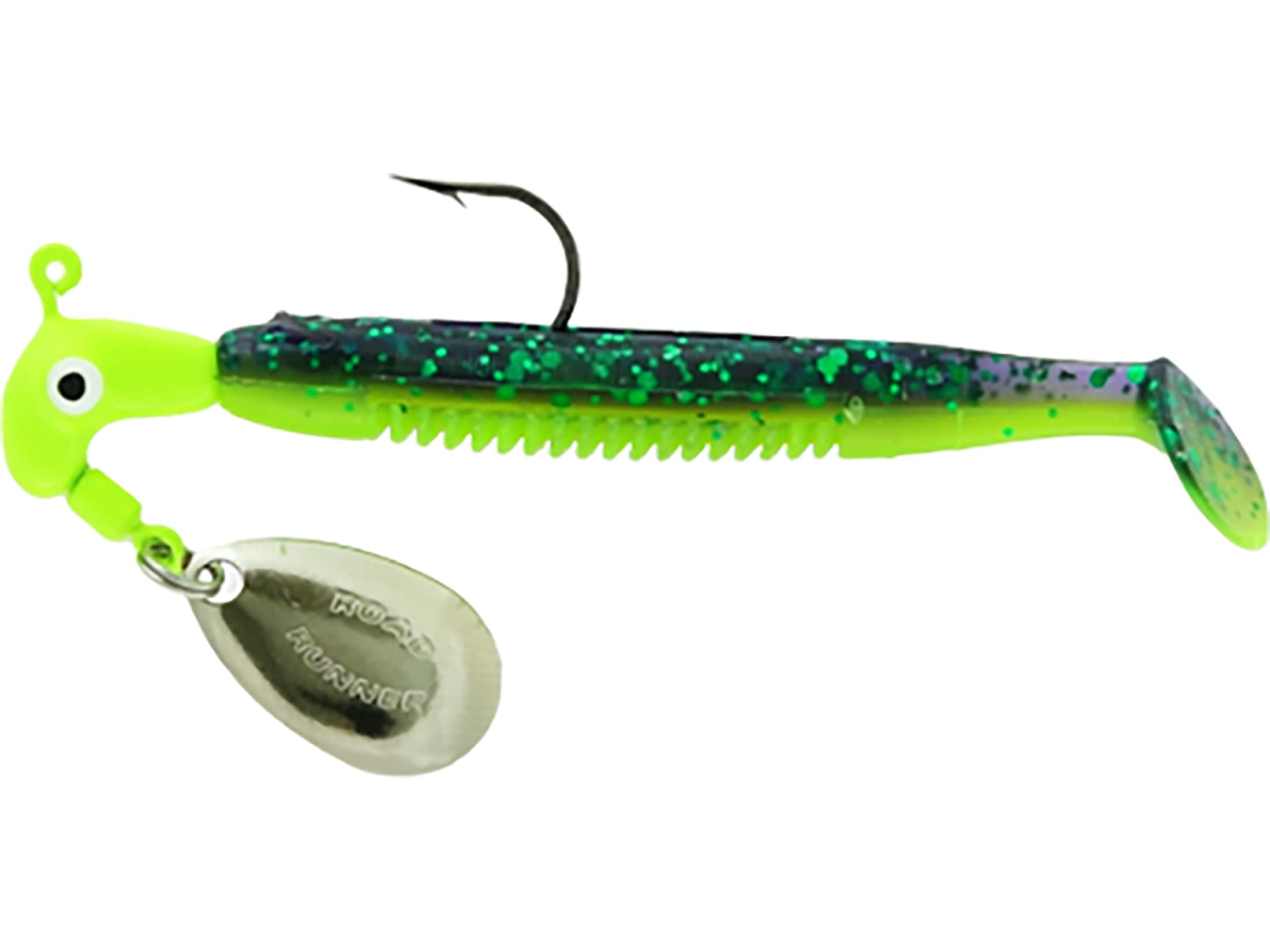 Team Crappie Slab Dragger Road Runner Jigs, 1/16oz Chartreuse/Junebug ...