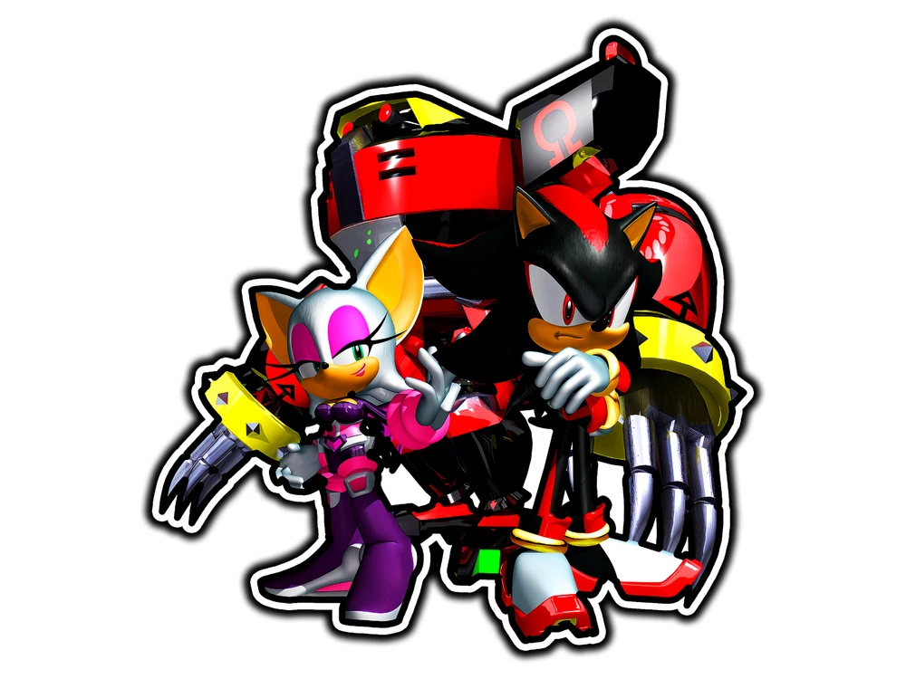 Team Dark Sticker Sonic & Friends Sticker Cartoon Sticker, Phone Decal ...
