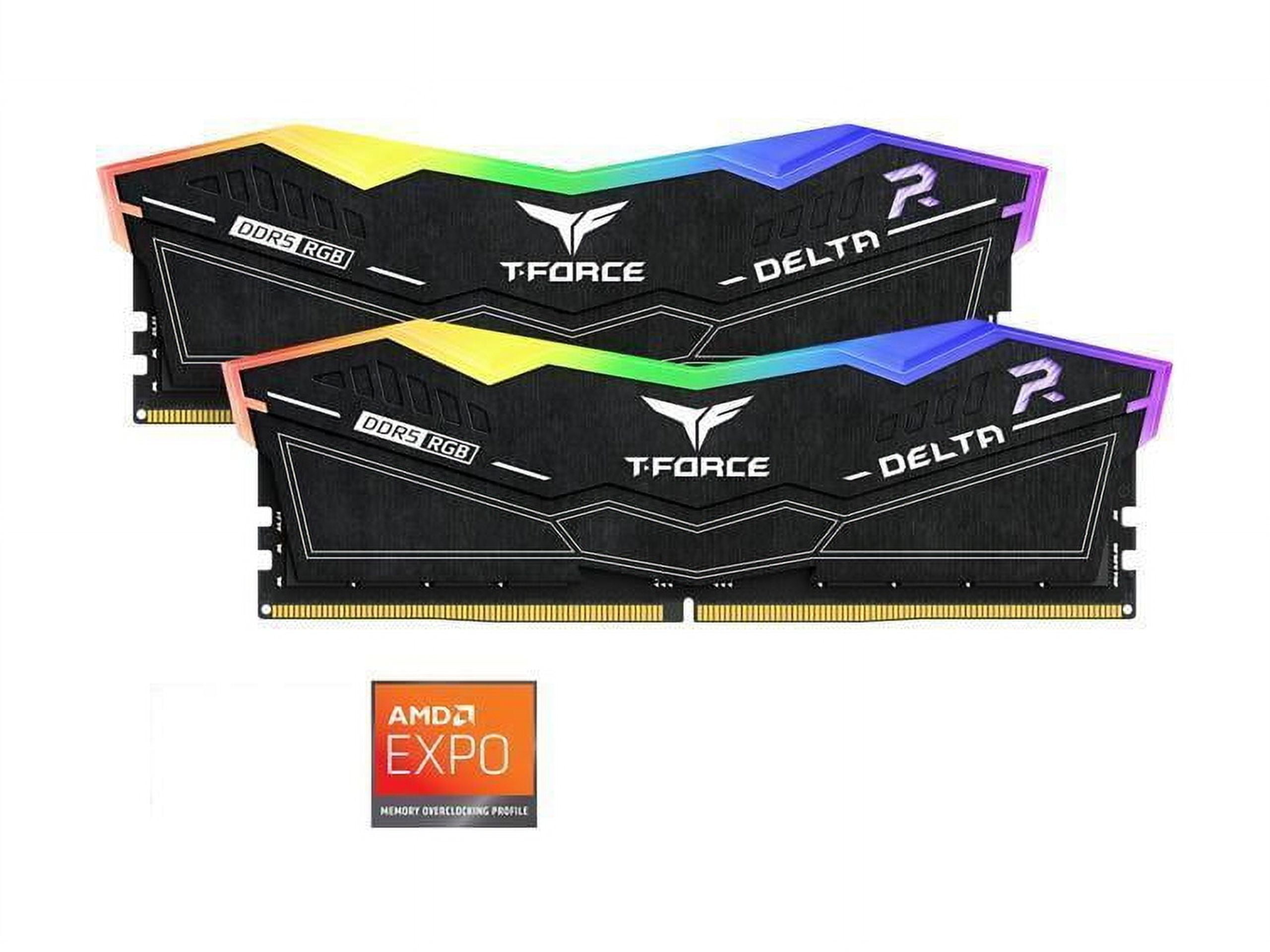 Team Delta RGB 64GB (2 x 32GB) 288-Pin PC RAM DDR5 6400 (PC5 51200 ...