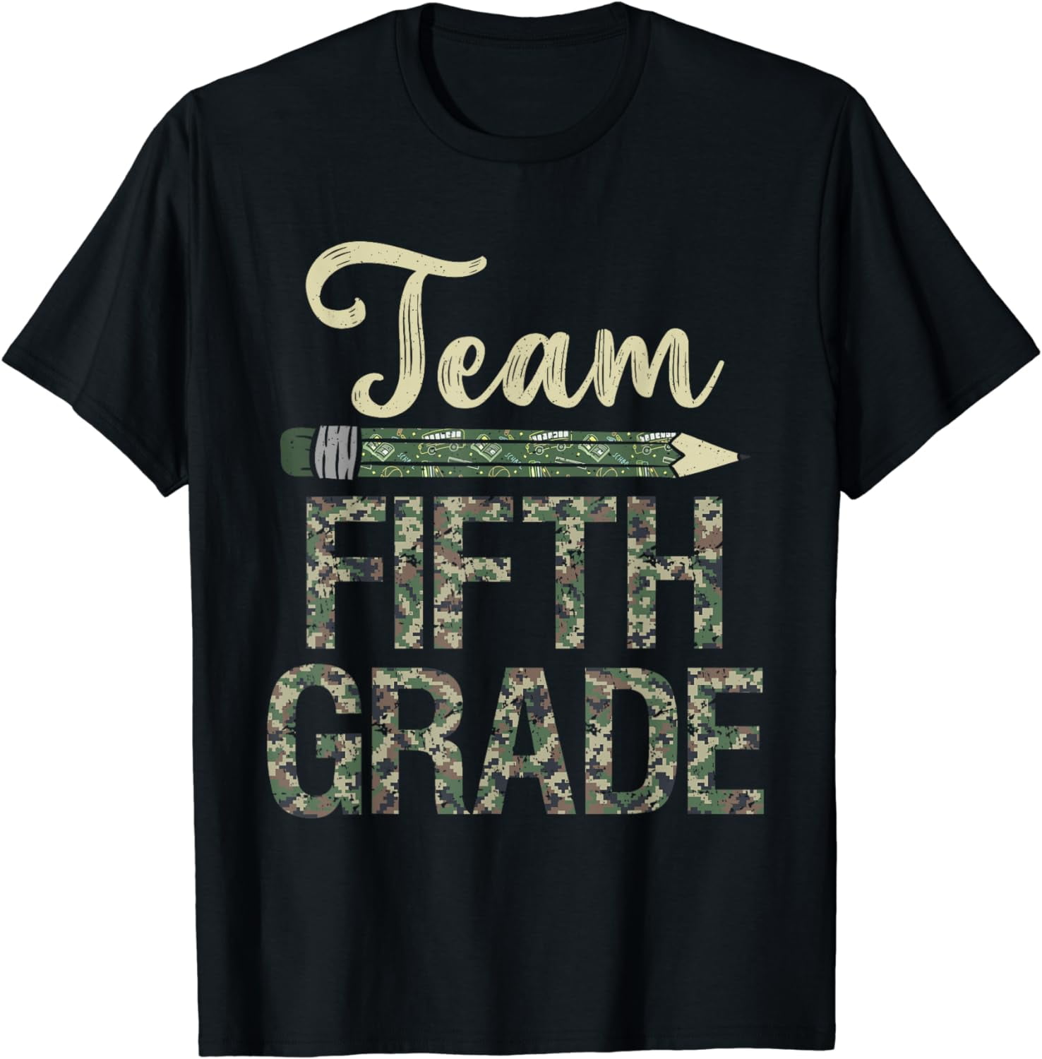 Team Fifth Grade Camo 5th Grade Teacher Camouflage T-Shirt - Walmart.com