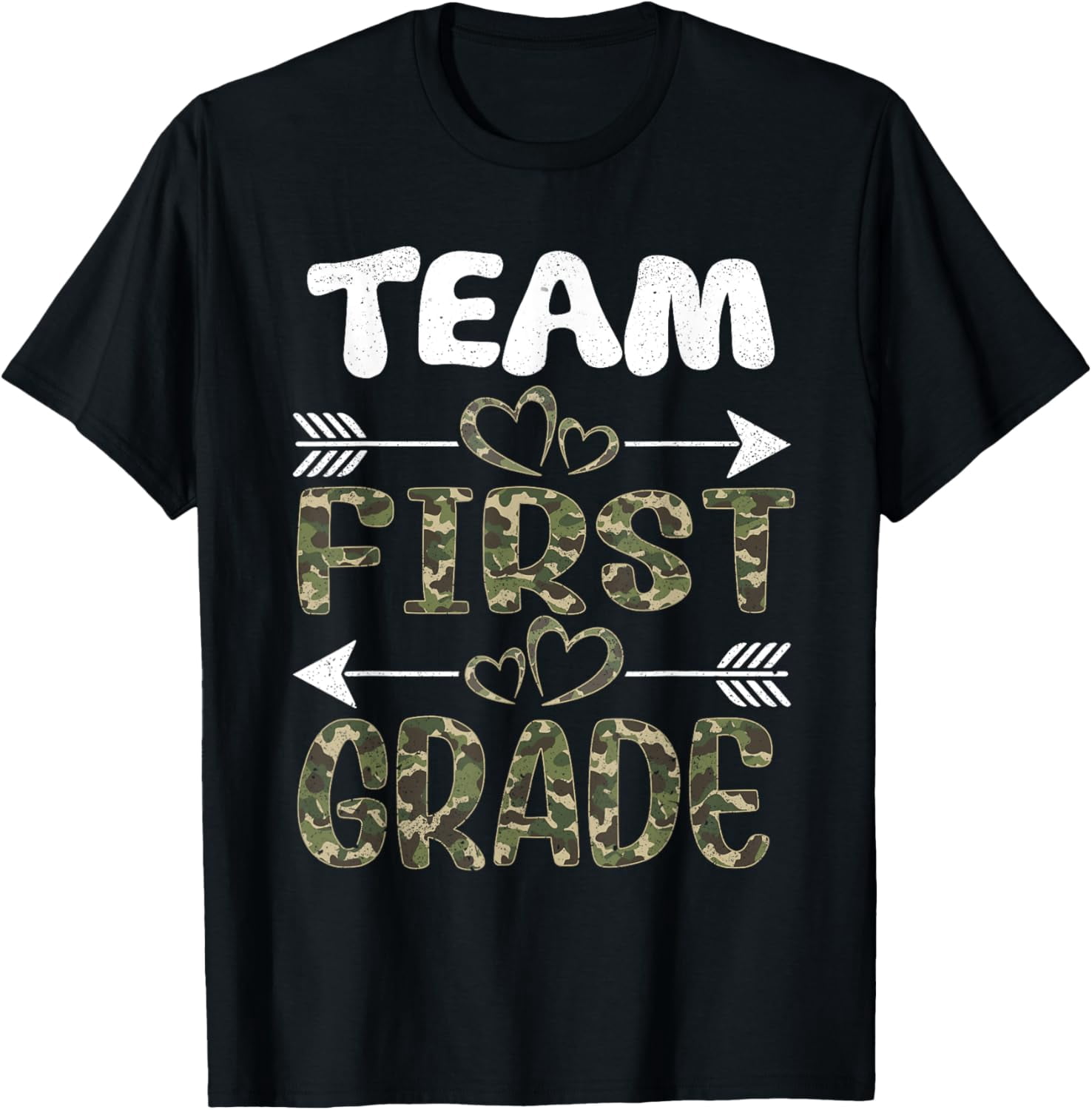 Team First Grade Back To School 1st Grade Camo Teachers T-Shirtmen and ...