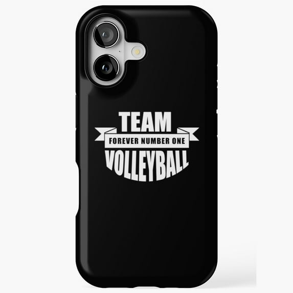 Team Forever Number One Volleyball Pattern iPhone 17 to 11 Pro Max ...