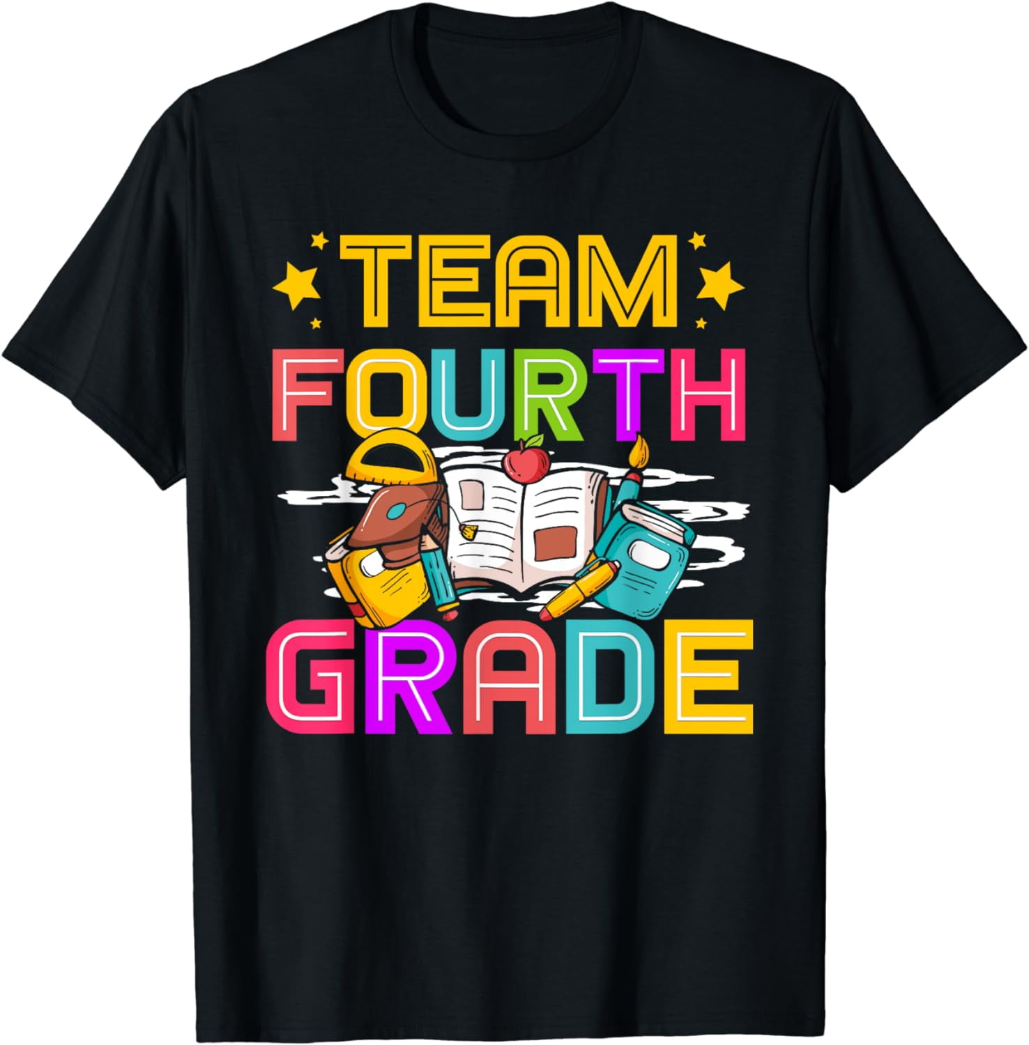 Team Fourth Grade 4th grade Back to School Students Teacher T-Shirt ...