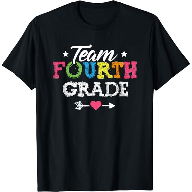 Team Fourth Grade Shirt Teacher Student Back To School Kids - Walmart.com