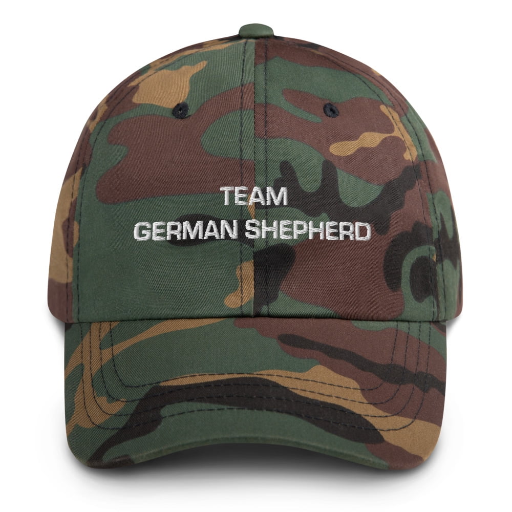 Team German Shepherd Hat - Top Dog Dad Hat (Green Camo) - Walmart.com