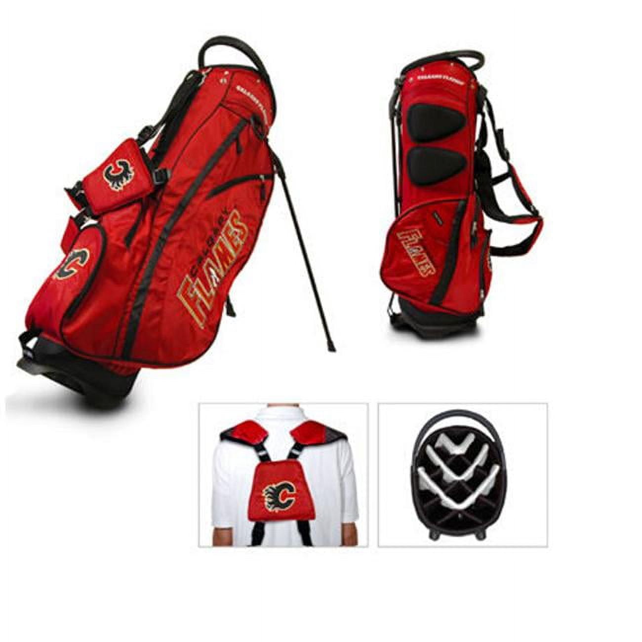 Team Golf 13328 NHL Calgary Flames Fairway Stand-Carry Bag 14 Way ...