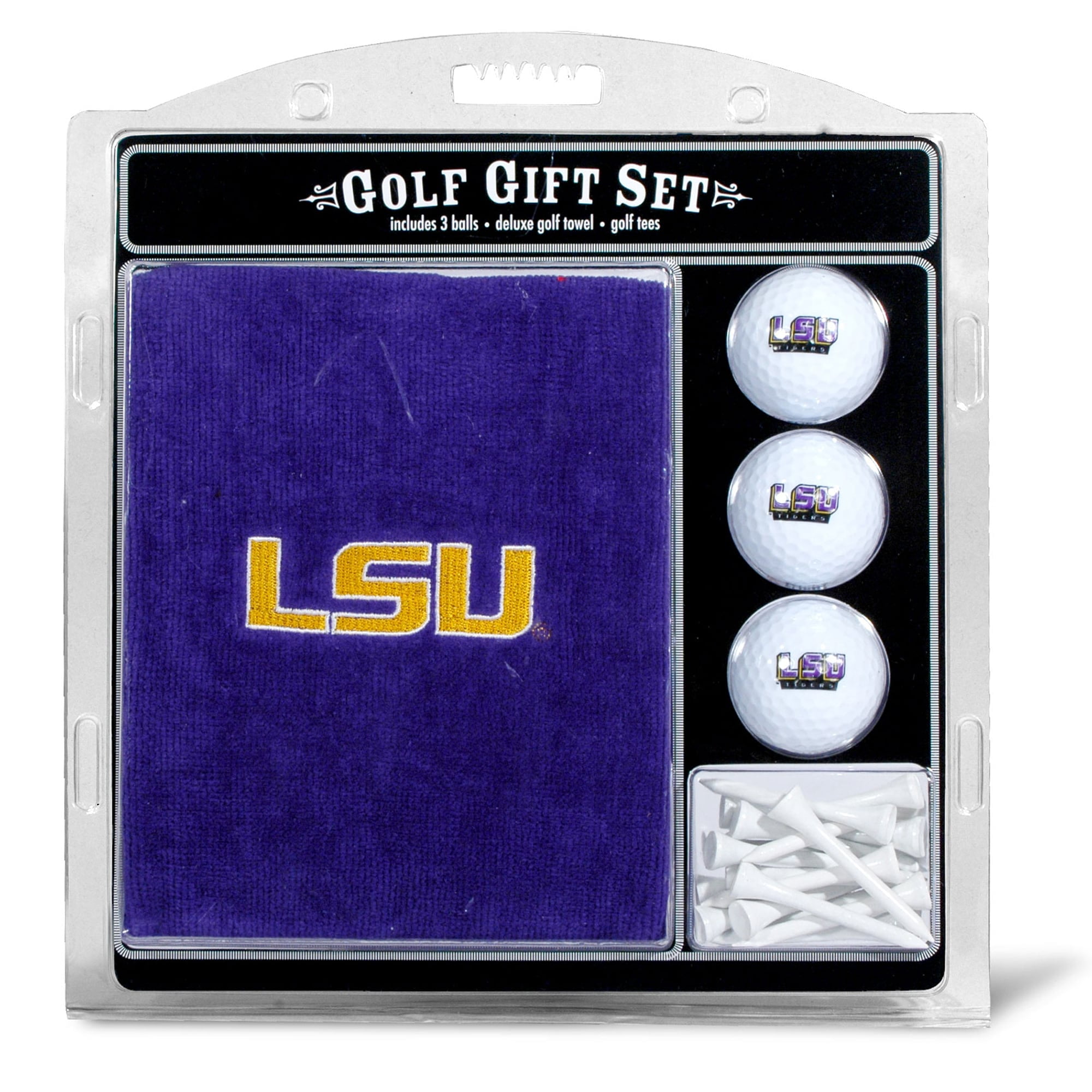 LSU Tigers Embroidered Golf Gift Set - Walmart.com