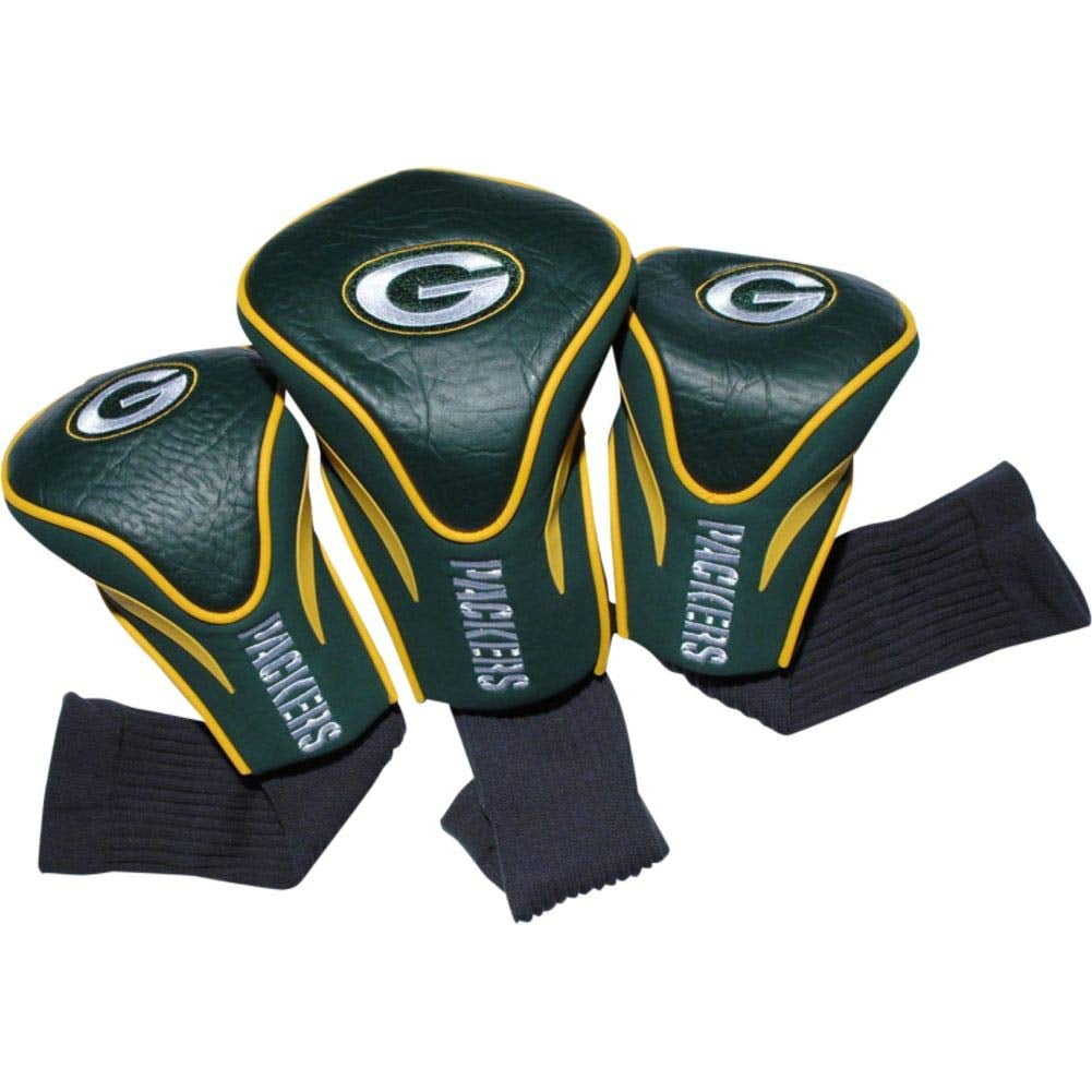 Team Golf 31094 NFL Green Bay Packers Logo Contour Club Head Covers, 3 ...