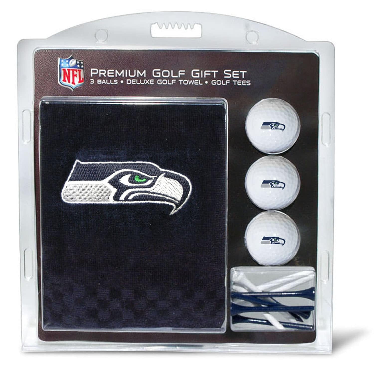 Seattle Seahawks Embroidered Golf Gift Set - Walmart.com