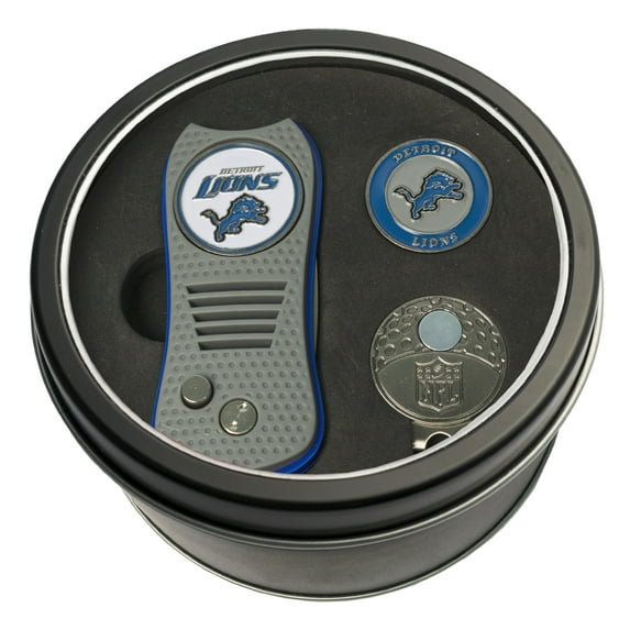 Team Golf NFL DETROIT LIONS Tin Gift Set with Retractable Divot Tool ...