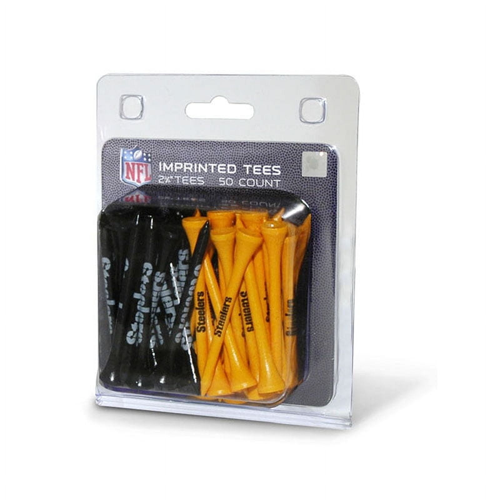 Team Golf NFL Pittsburgh Steelers 50 Golf Tees, 2-3/4