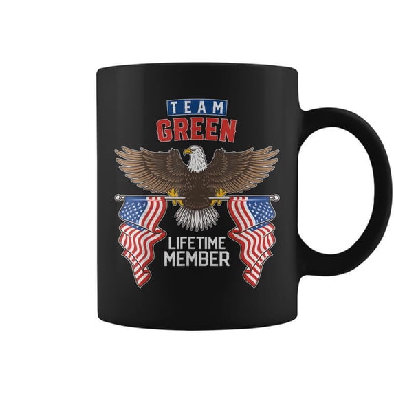 Team Green Lifetime Member Us Flag Coffee Mugs - Walmart.com