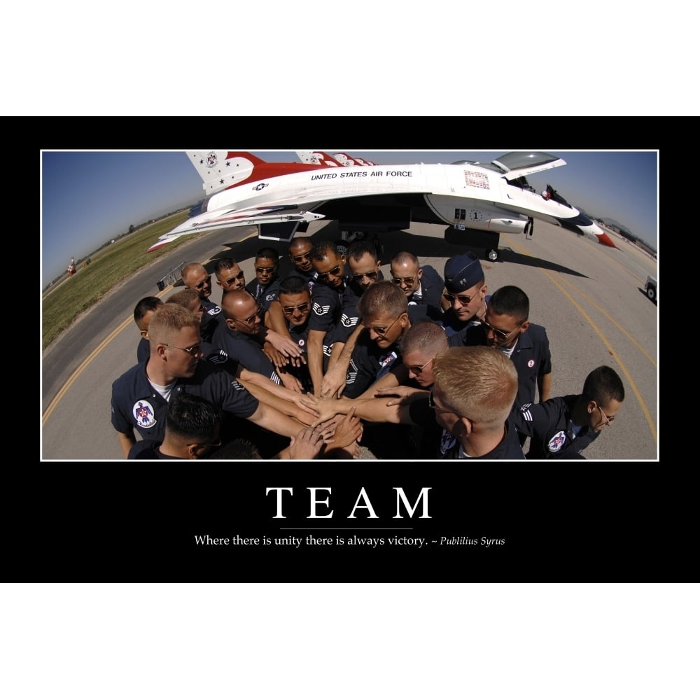 Team: Inspirational Quote and Motivational Poster Poster Print ...
