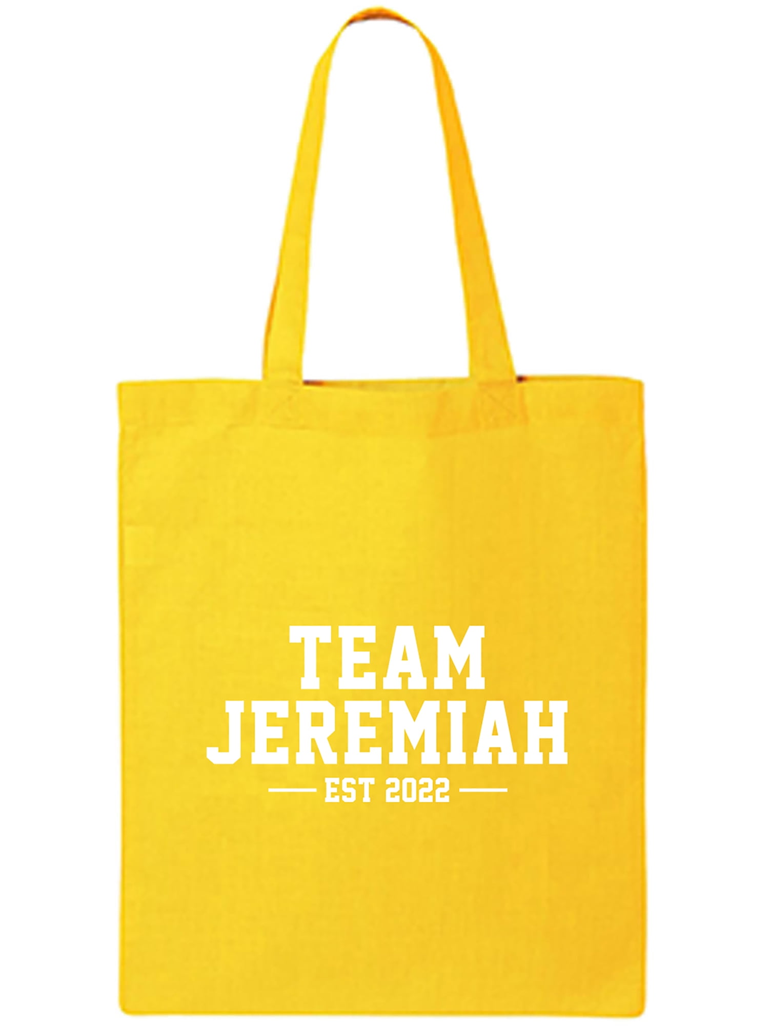 Team Jeremiah Est 2022 Cotton Canvas Tote Bag - Walmart.com