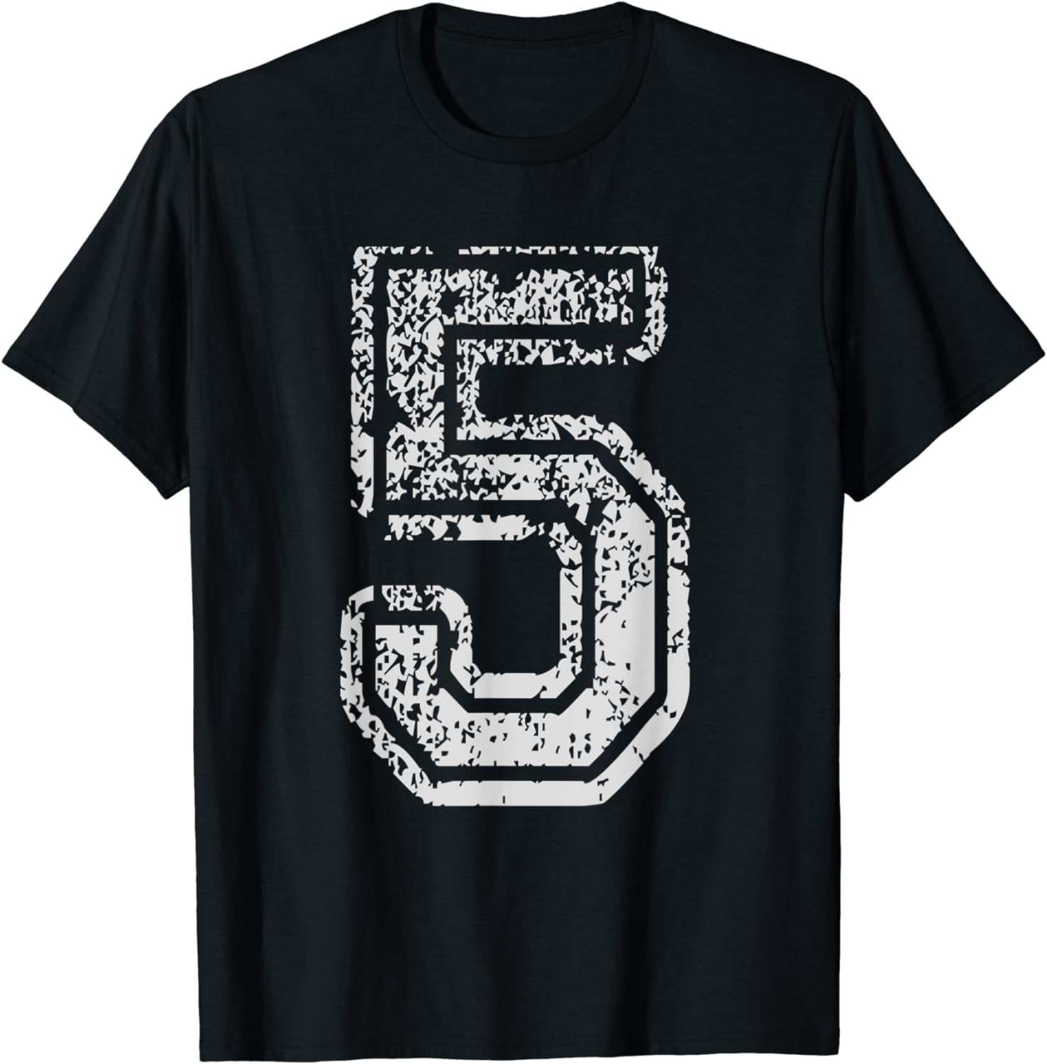 Team Jersey Uniforms Number 5 Five School Sports Birthdays T-Shirt ...