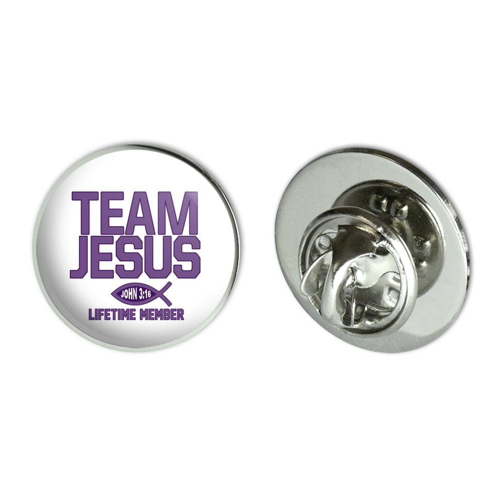 Team Jesus John 3:16 Christian Metal 0.75" Lapel Hat Pin Tie Tack ...