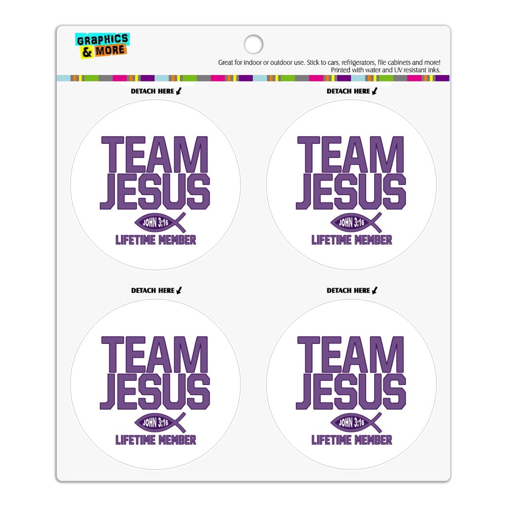 Team Jesus John 3:16 Christian Refrigerator Fridge Locker Vinyl Circle ...
