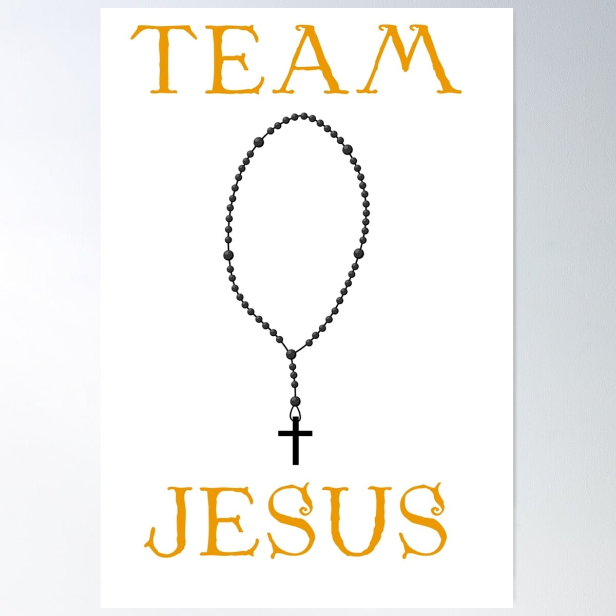 Team Jesus, Rosary, Christians, Jesus, Church Poster Wall Art, Modern ...