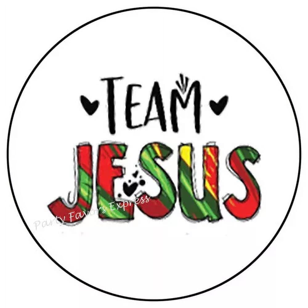 Team Jesus Sticker Party Favors Sticker Envelope Seals Labels Stickers ...