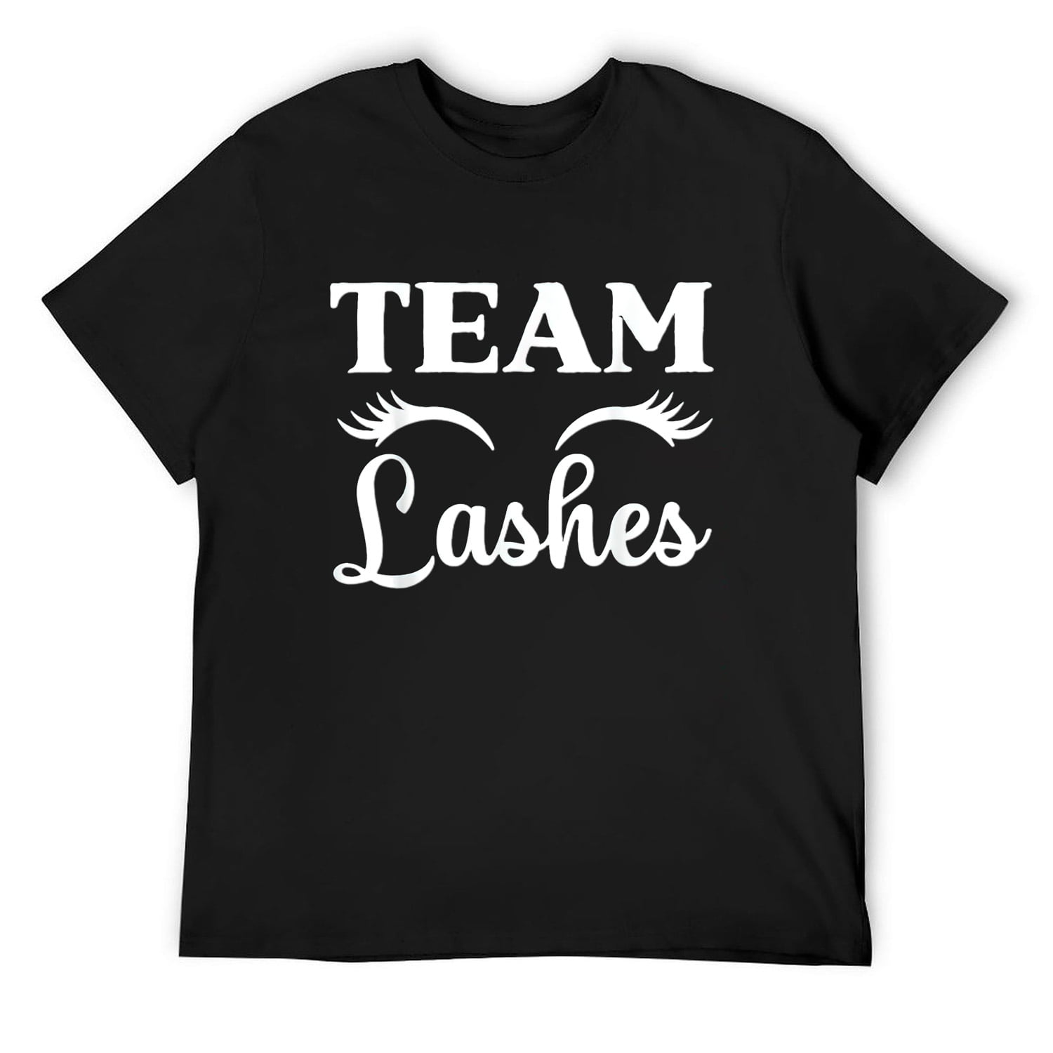 Team Lashes Baby Announcement Pregnancy Gender Reveal T-Shirt Black ...