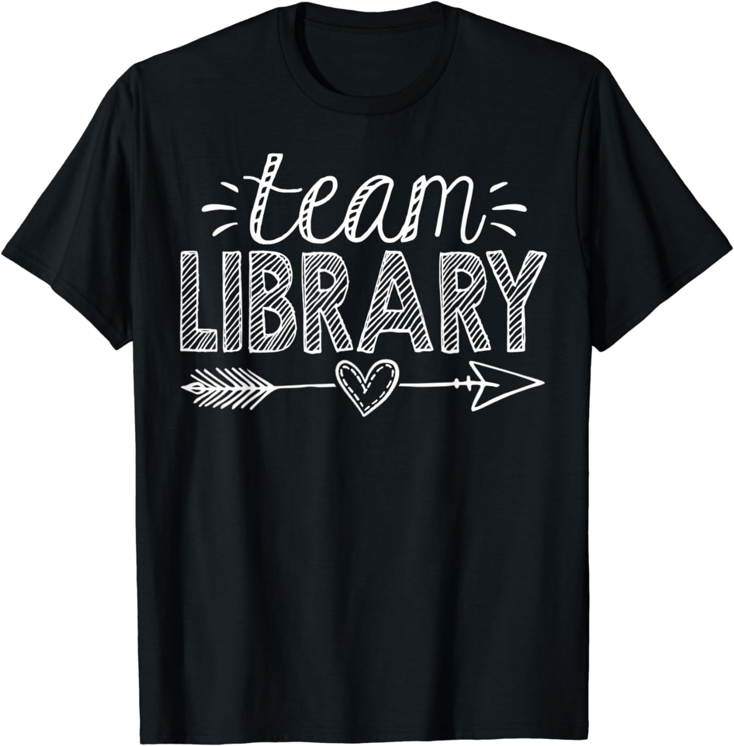 Team Library Tee Teacher Student Back To School T-Shirt - Walmart.com