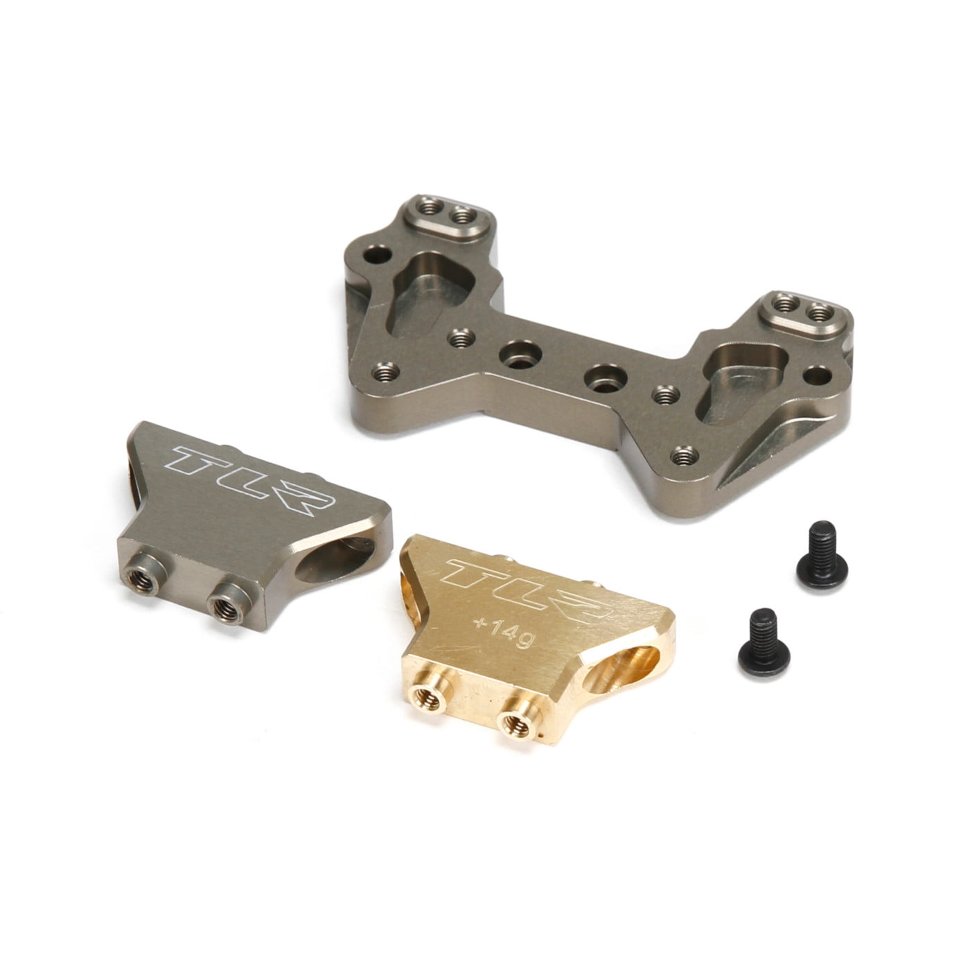Team Losi Racing Aluminum MM Rear Camber Tower Brass/Aluminum: 22/2.0/T ...