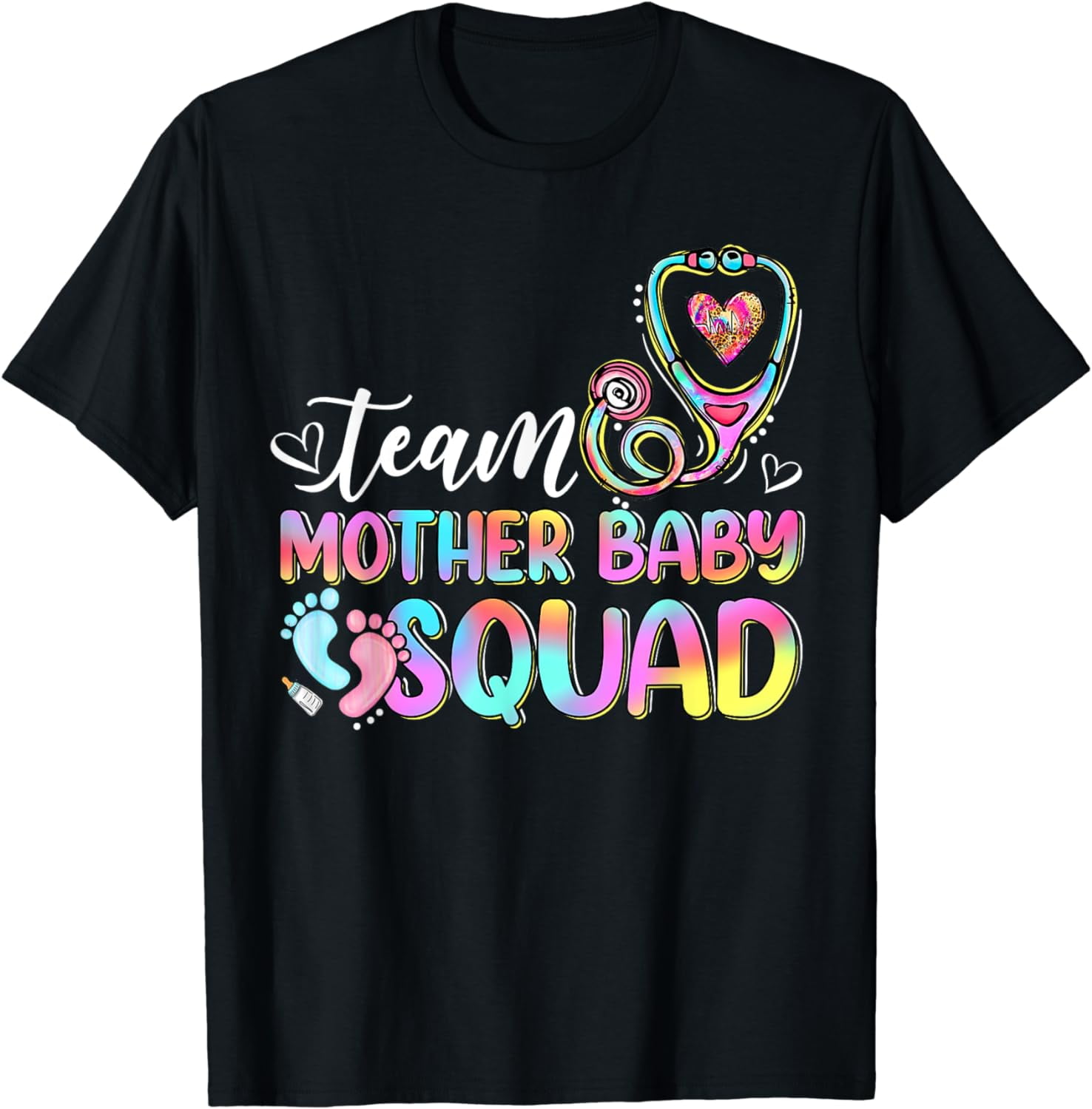 Team Mother Baby Squad Mother Baby Nurse Nursing Mom T-Shirt - Walmart.com