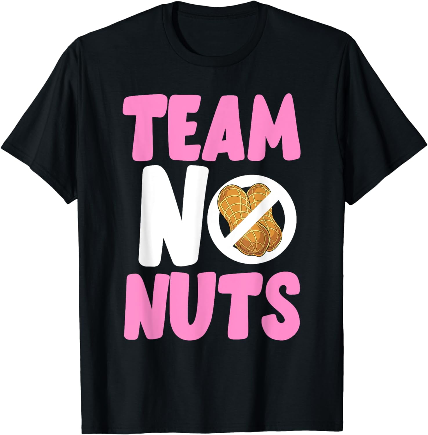 Team No Nuts Funny Baby Shower Team Girl Gender Reveal T-Shirt ...