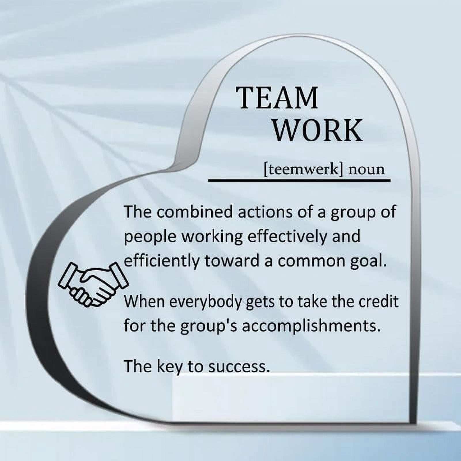Team Office Signs Teamwork Definition Acrylic Desk Plaque Sign Home ...
