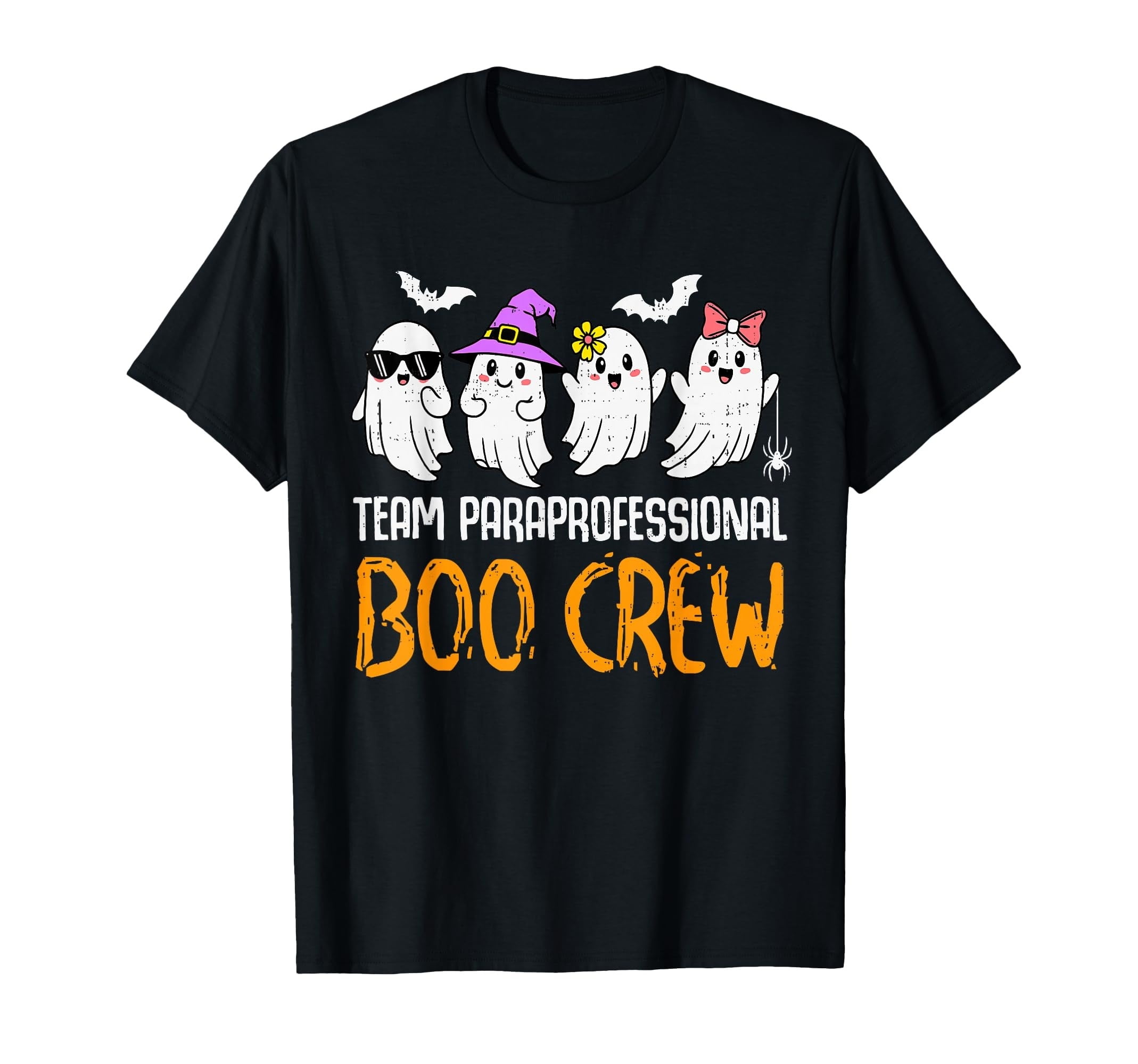 Team Paraprofessional Boo Crew Ghost Halloween T-Shirt – Para Educator ...