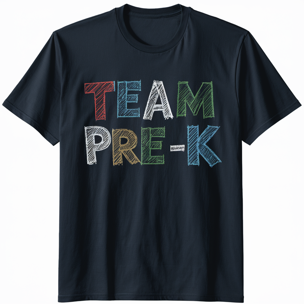 Team Pre-K First Day of School Cute Teacher Kids T-Shirt - Walmart.com
