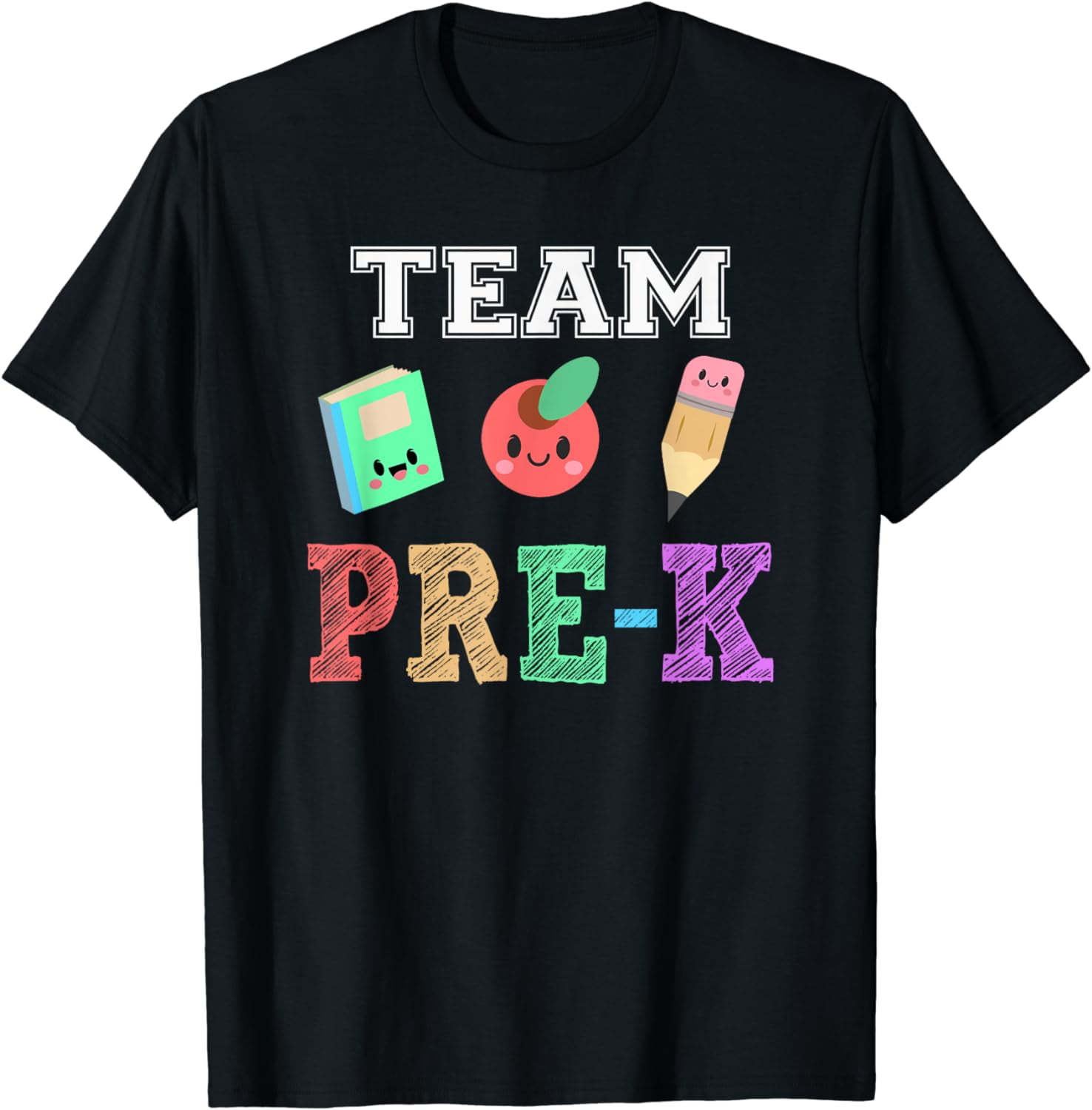 Team Pre-K Preschool First Day of School Student Teacher T-Shirt ...