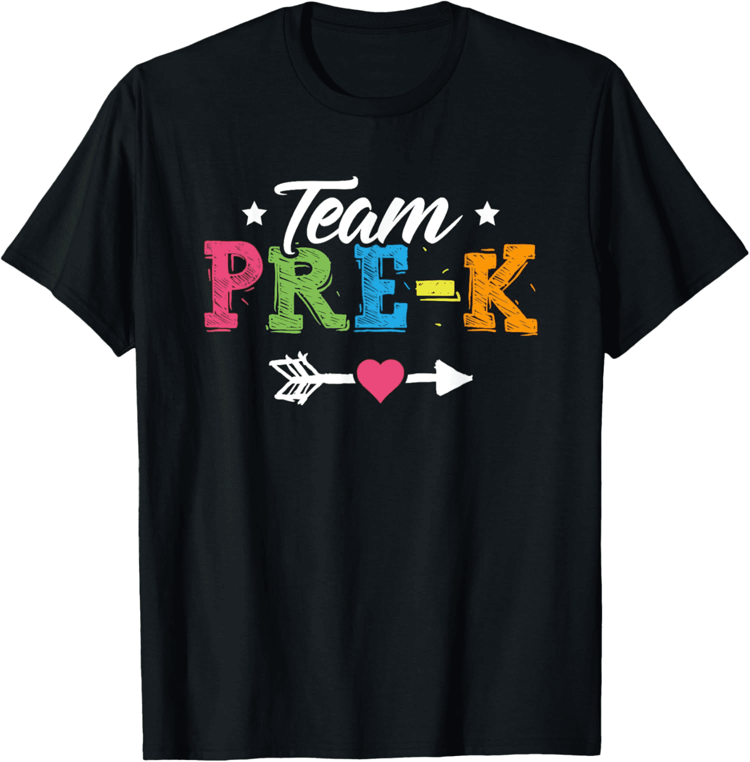 Team Pre-K Shirt PreSchool Teacher Student Back To School T-Shirt ...