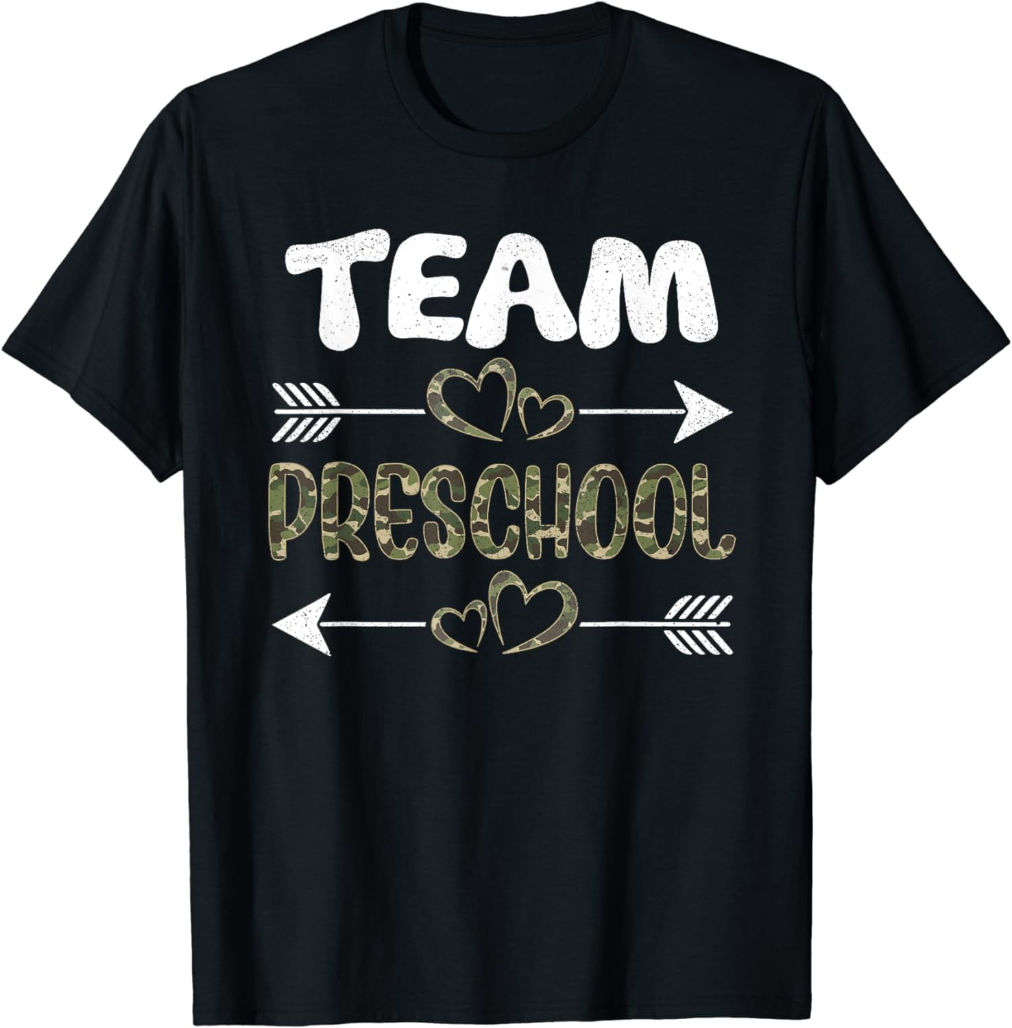 Team Preschool Back To School Teacher Student Camo Preschool T-Shirt - Walmart.com