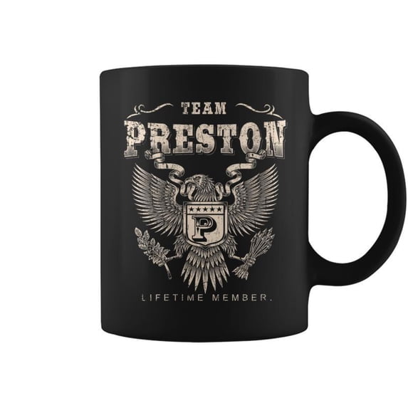 Team Preston Family Name Lifetime Member Coffee Mugs - Walmart.com