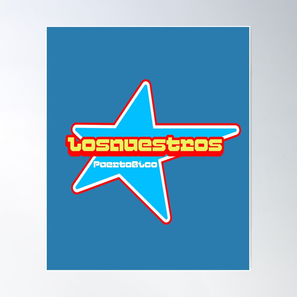 Team Rubio Los Nuestros Puerto Rico Poster Wall Art, Modern Wall Decor ...